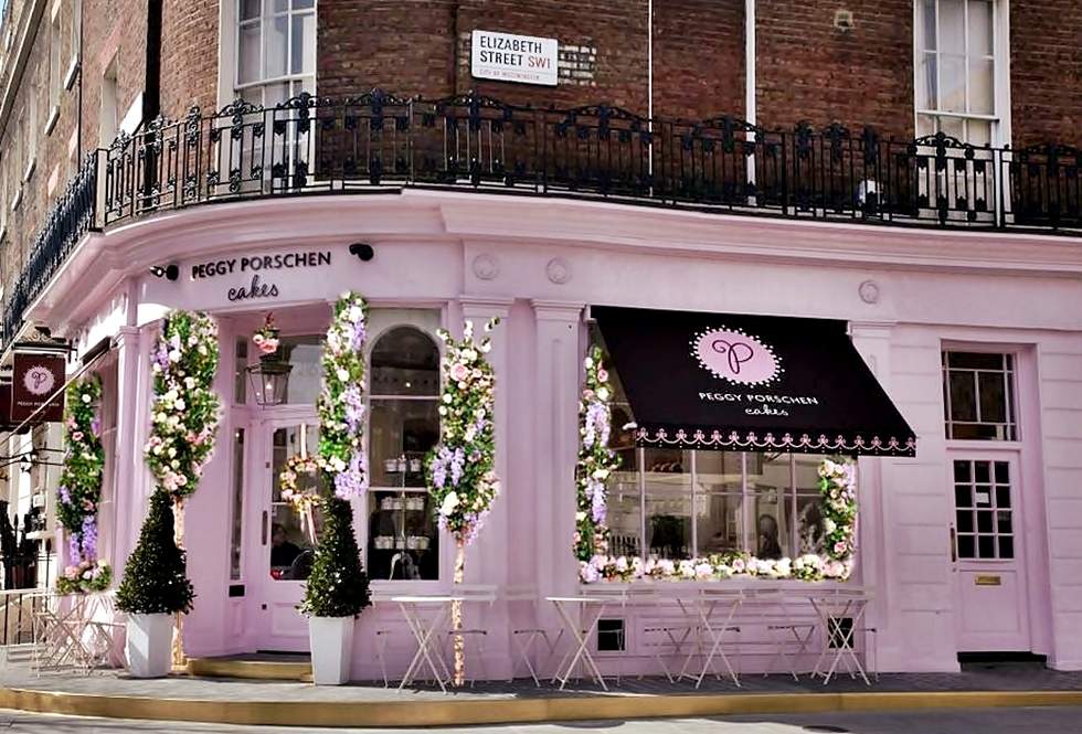 Solve Peggy Porschen Cakes - London jigsaw puzzle online with 140 pieces