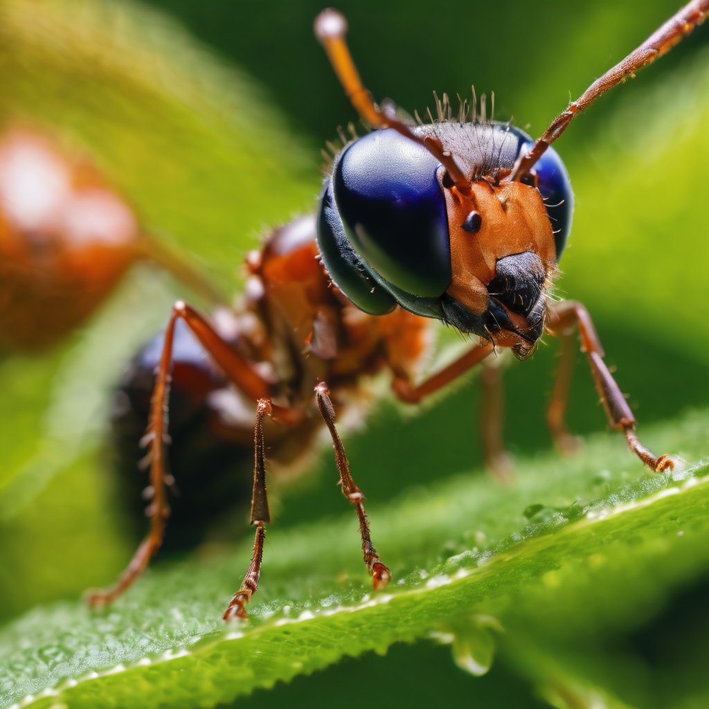 Solve Ant up close jigsaw puzzle online with 225 pieces