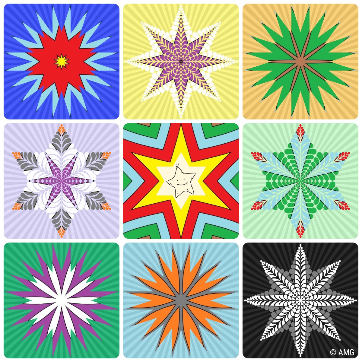 Solve Stars From Wobblybear's Creation Number 1579 jigsaw puzzle online ...