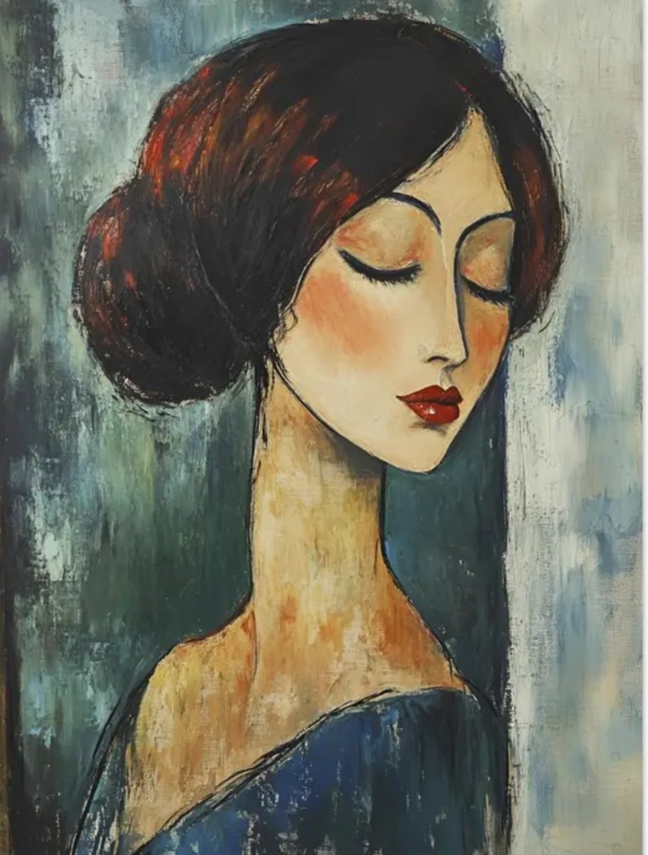 Solve Portrait of Graceful Beauty ~ Modigliani Inspired jigsaw puzzle ...