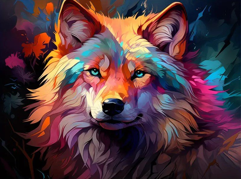 Solve Wolf B * jigsaw puzzle online with 130 pieces