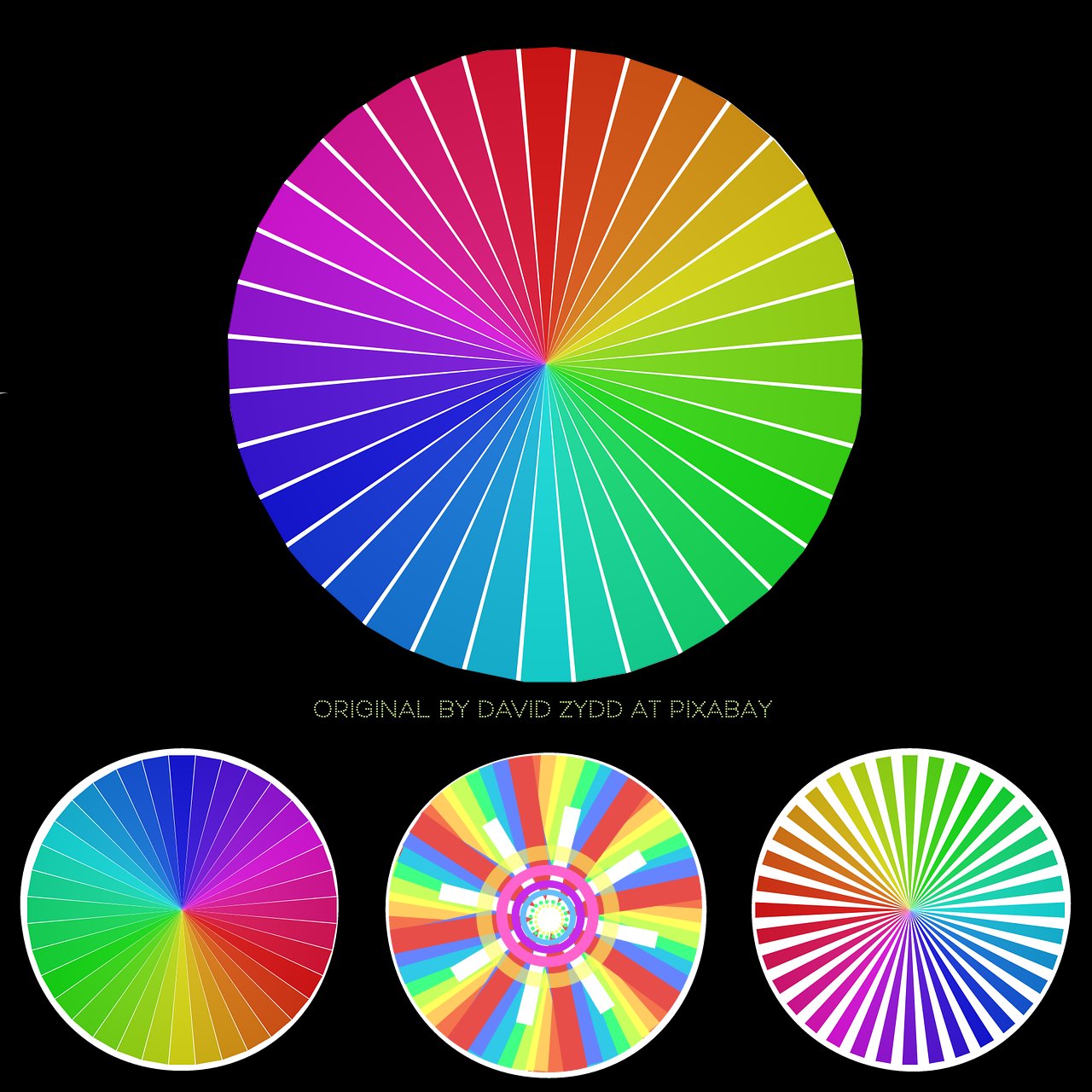 Solve Color wheels 🚲 jigsaw puzzle online with 100 pieces