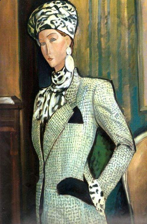 Solve Tribute to Modigliani Art by Jean-Louis Morelle jigsaw puzzle ...