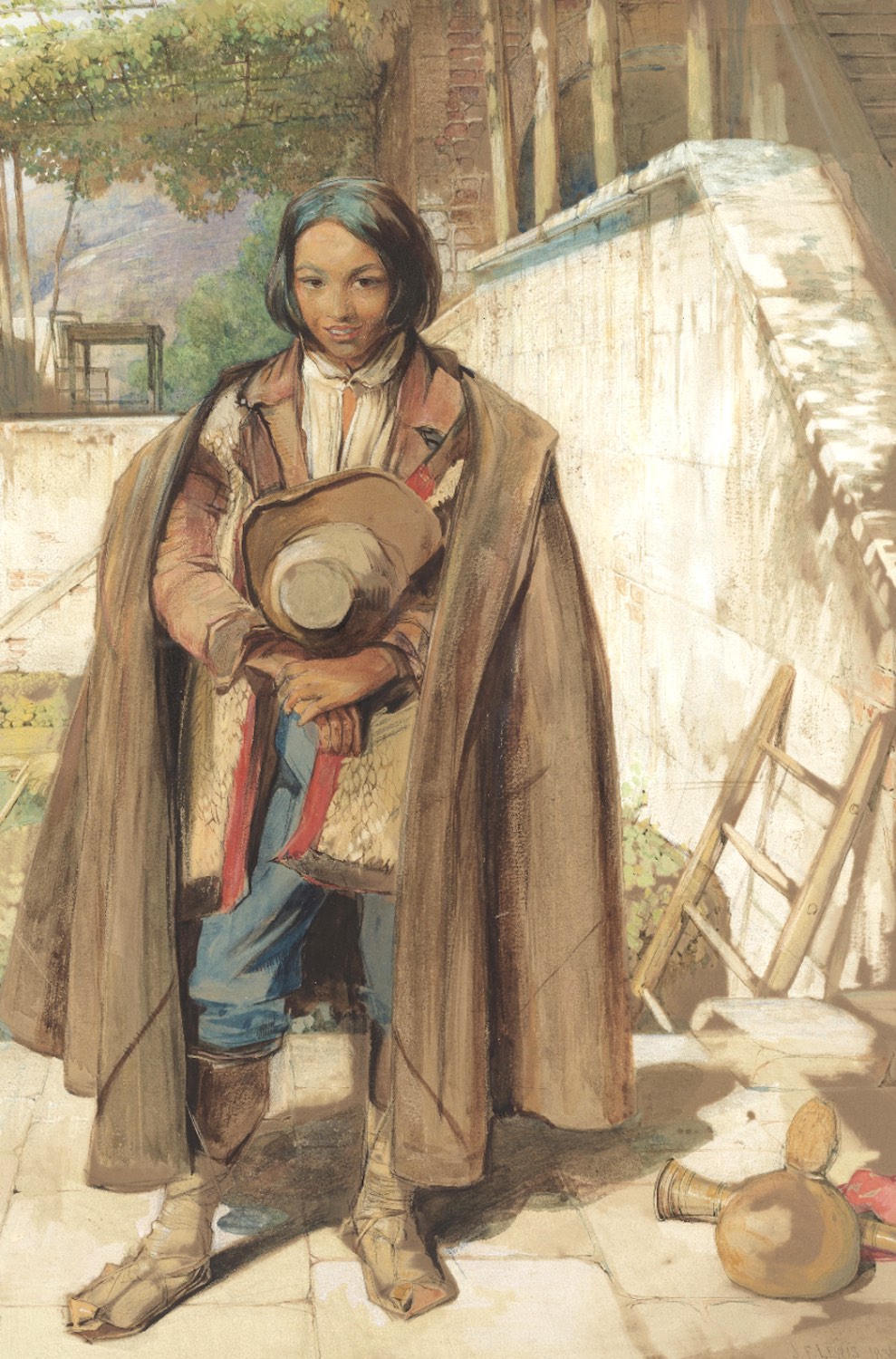 Solve John Frederick Lewis (British, 1804–1876), Spanish Boy Standing ...