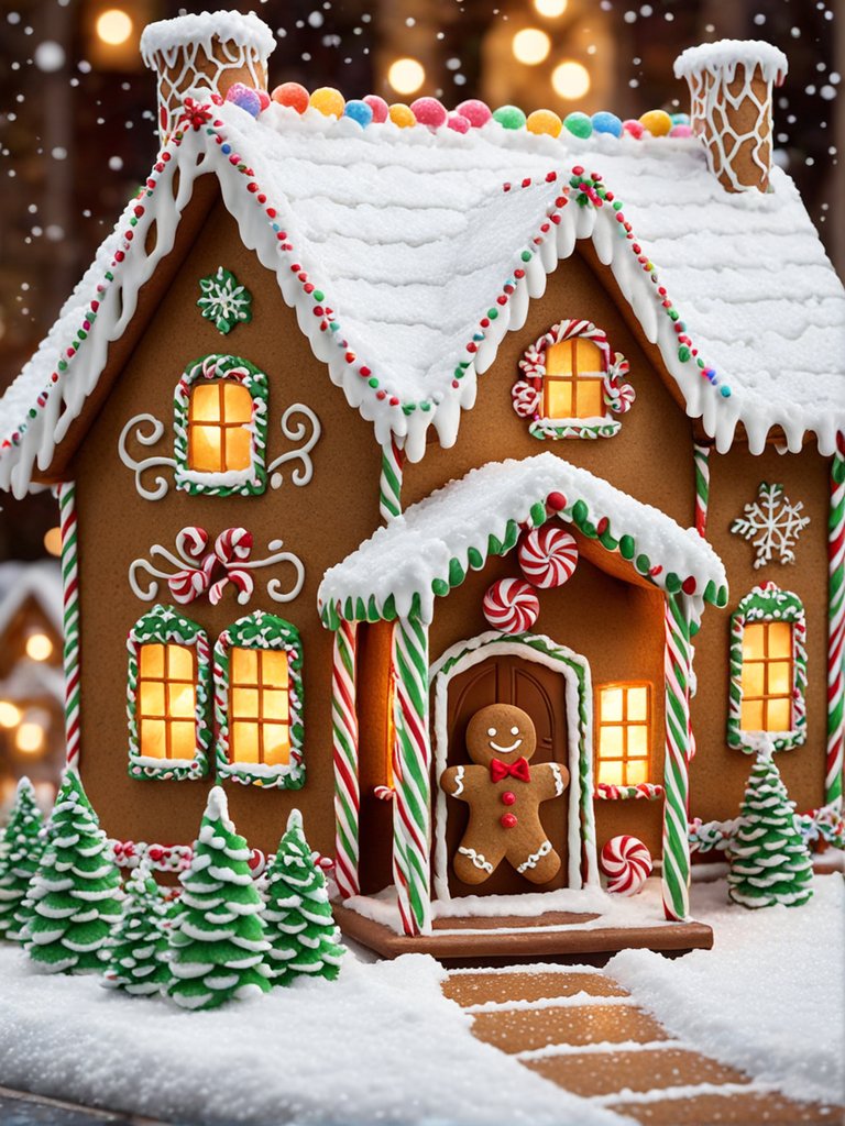 Jigsaw Puzzle | 80 pieces | Gingerbread Home for the Holidays | Jigidi