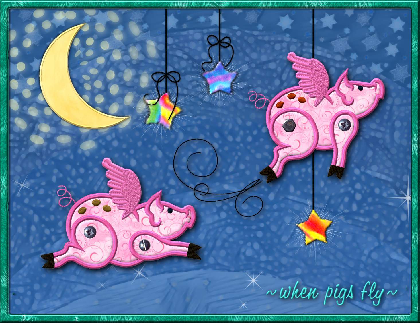 Solve When Pigs Fly! jigsaw puzzle online with 99 pieces