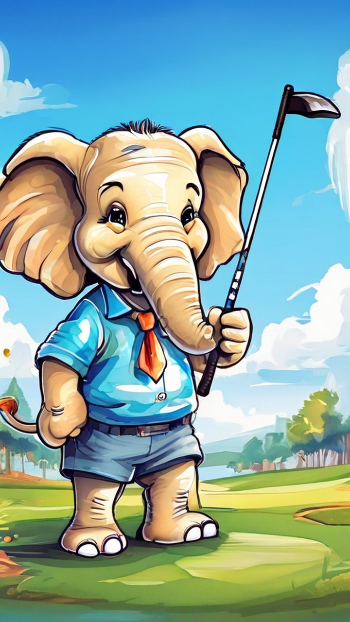 Solve Dumbo at Olympic Games jigsaw puzzle online with 60 pieces