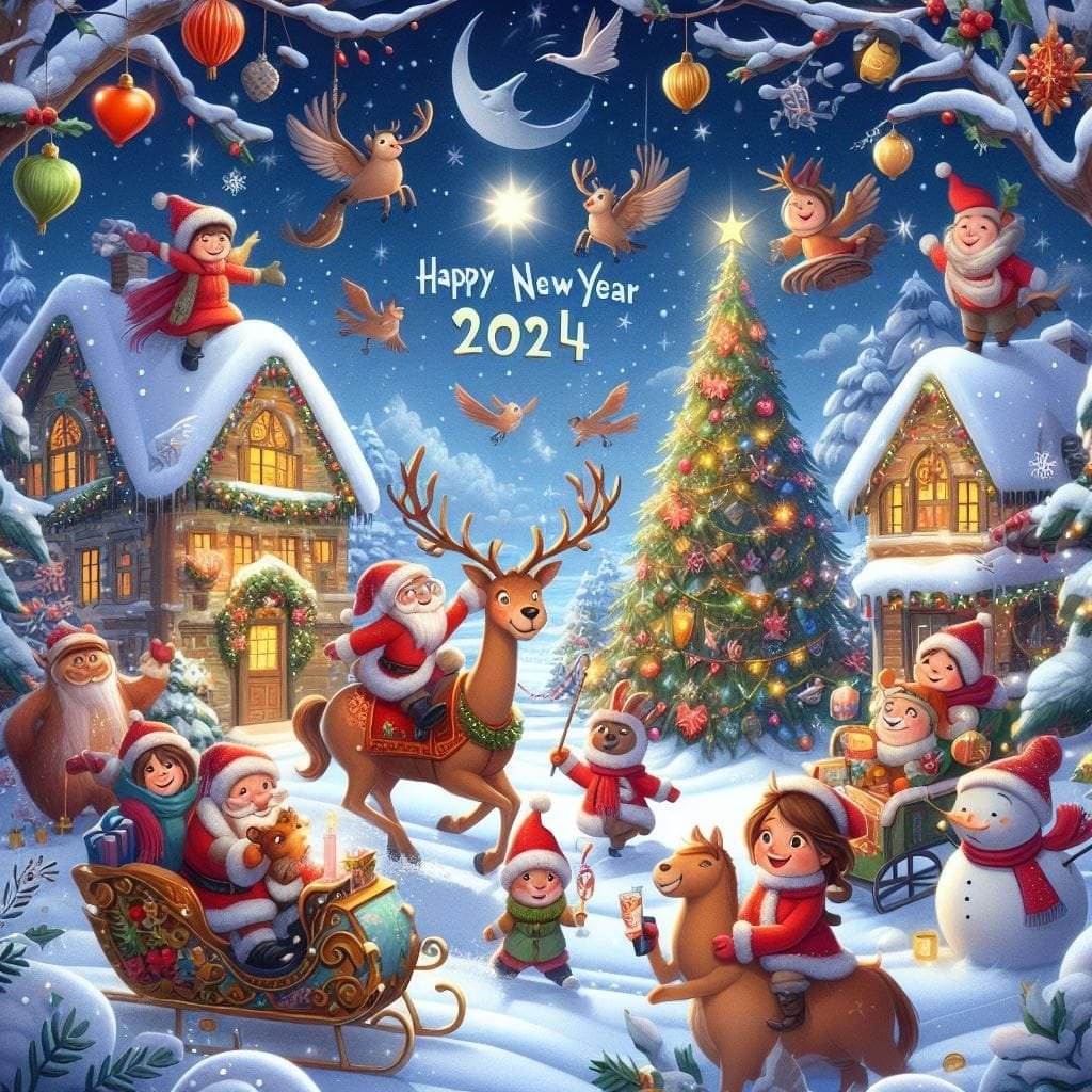 Solve Good Morning - Happy New Year! jigsaw puzzle online with 64 pieces