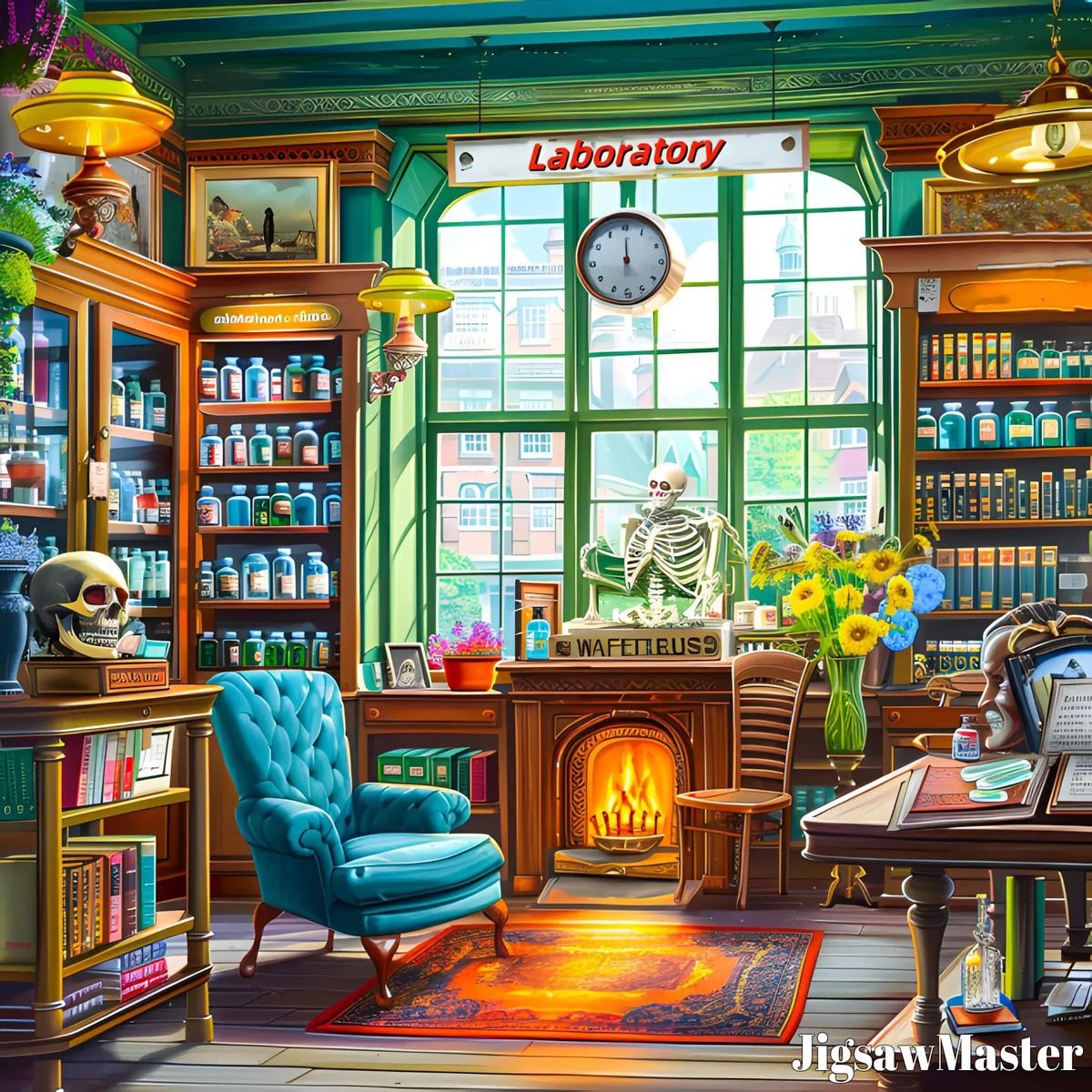 Solve Laboratory jigsaw puzzle online with 100 pieces