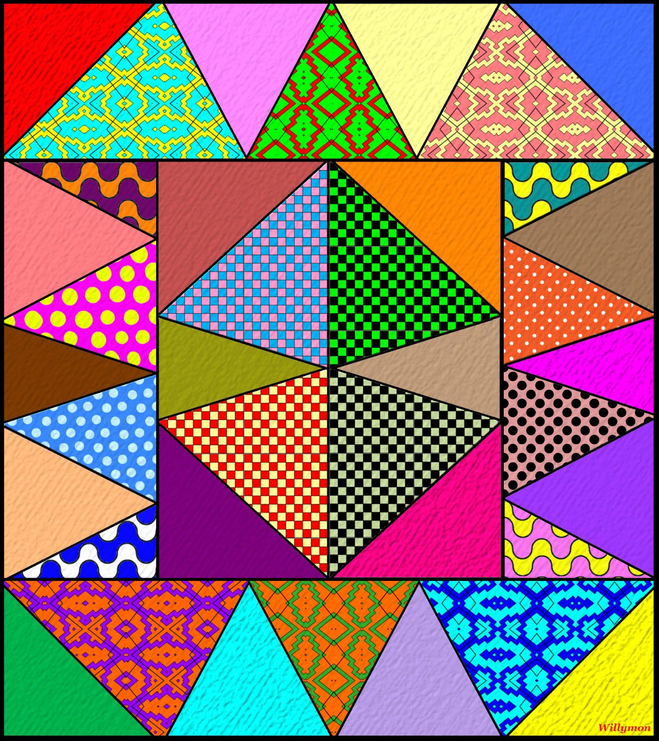 Solve triangles jigsaw puzzle online with 600 pieces