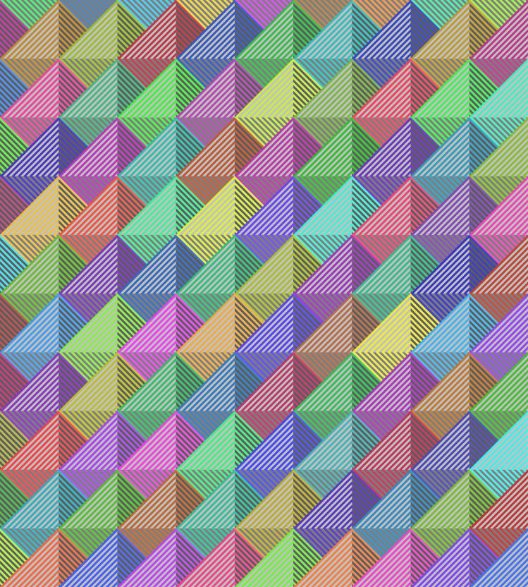 Solve diagonal art jigsaw puzzle online with 25 pieces