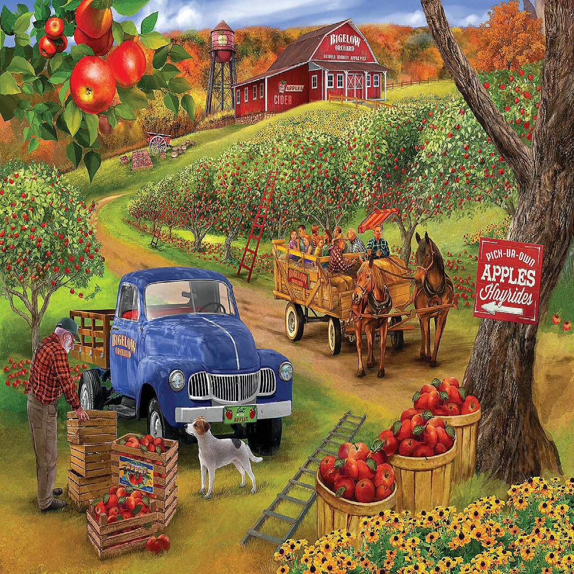 Solve Pick Your Own Apples jigsaw puzzle online with 81 pieces