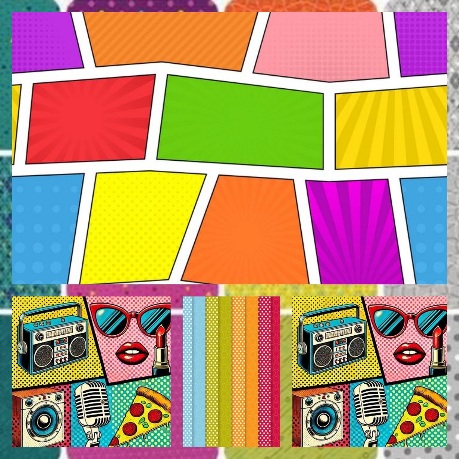 Solve Pop Art jigsaw puzzle online with 81 pieces