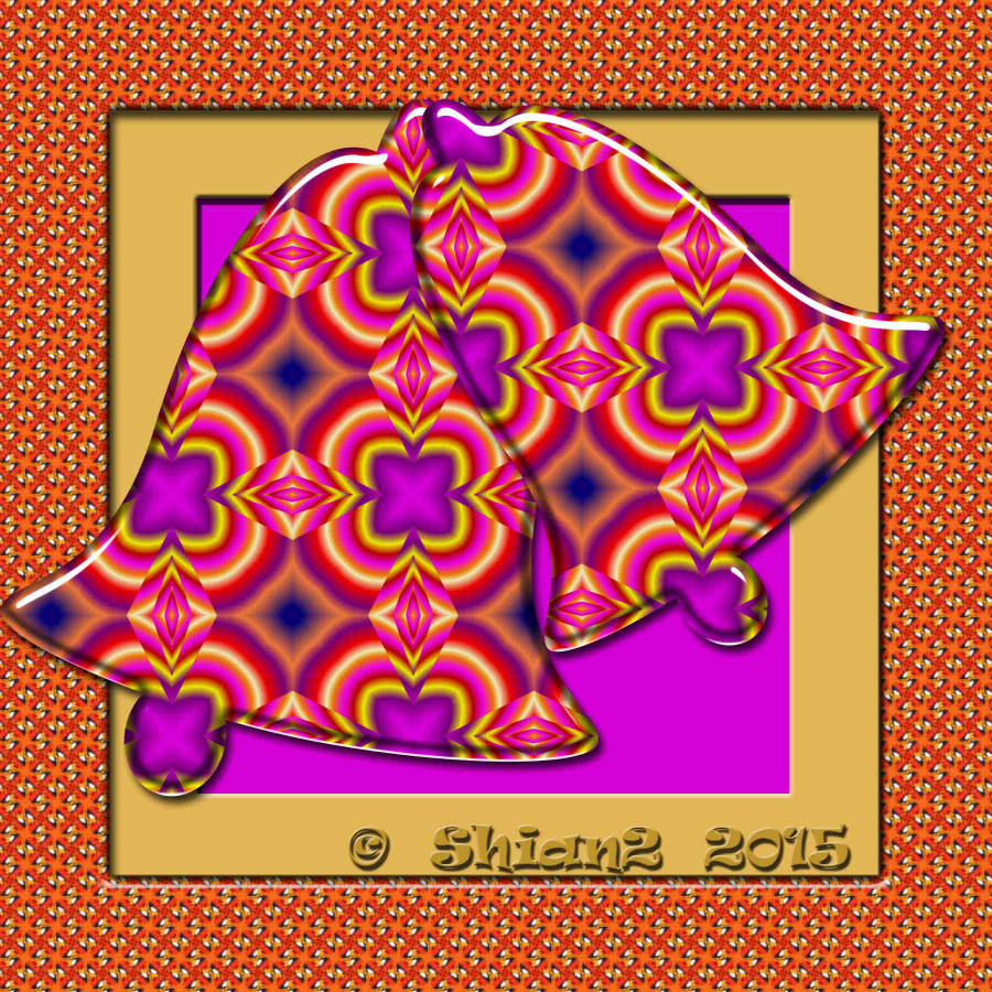 Solve Two Pretty Bells jigsaw puzzle online with 81 pieces