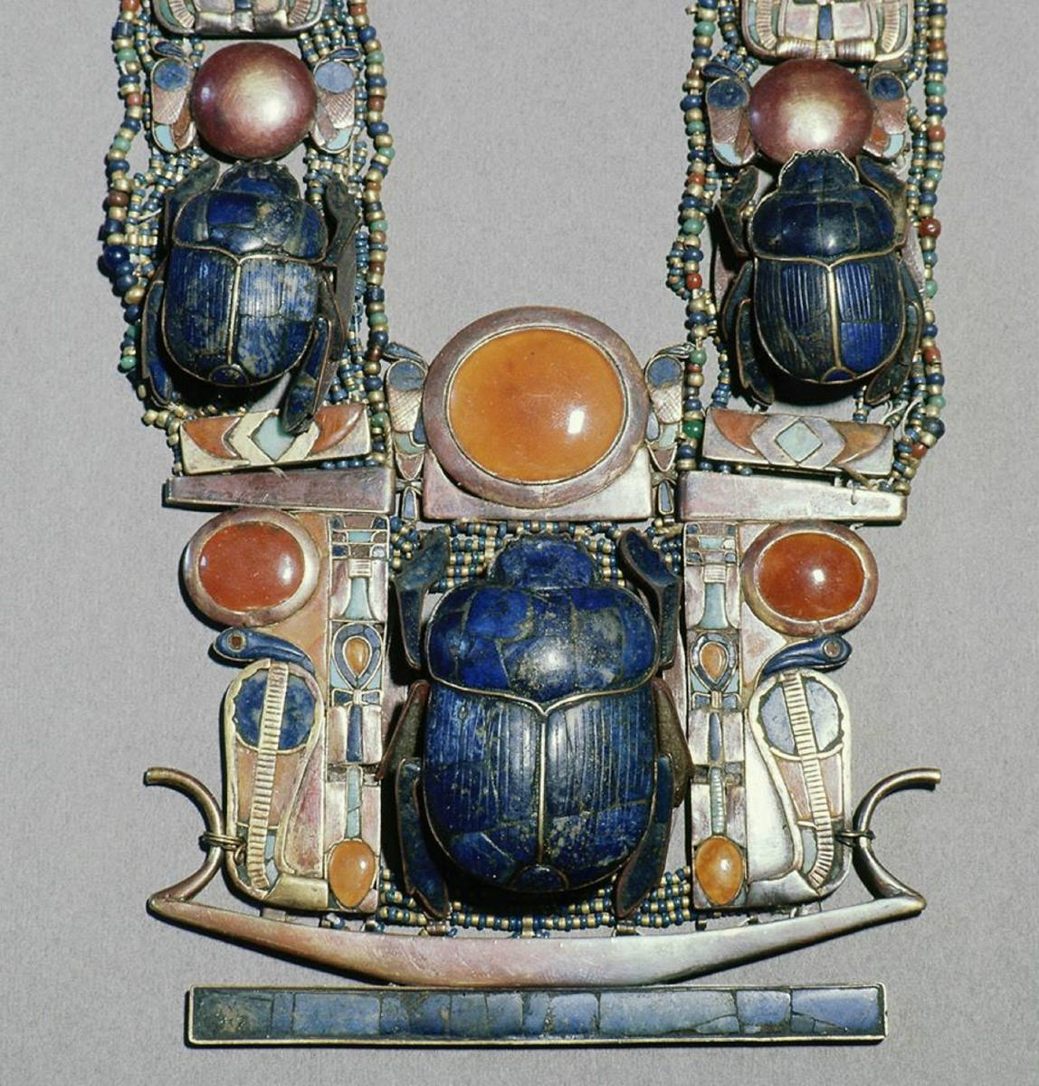 Solve Three scarabs pectoral of Tutankhamun jigsaw puzzle online with ...