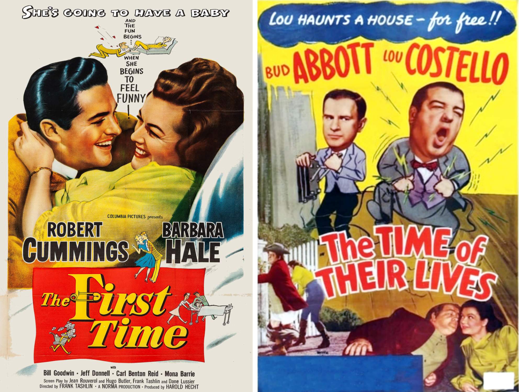 Solve The First Time ~ 1952 and The Time of Their Lives ~ 1946 jigsaw puzzle online with 594 pieces