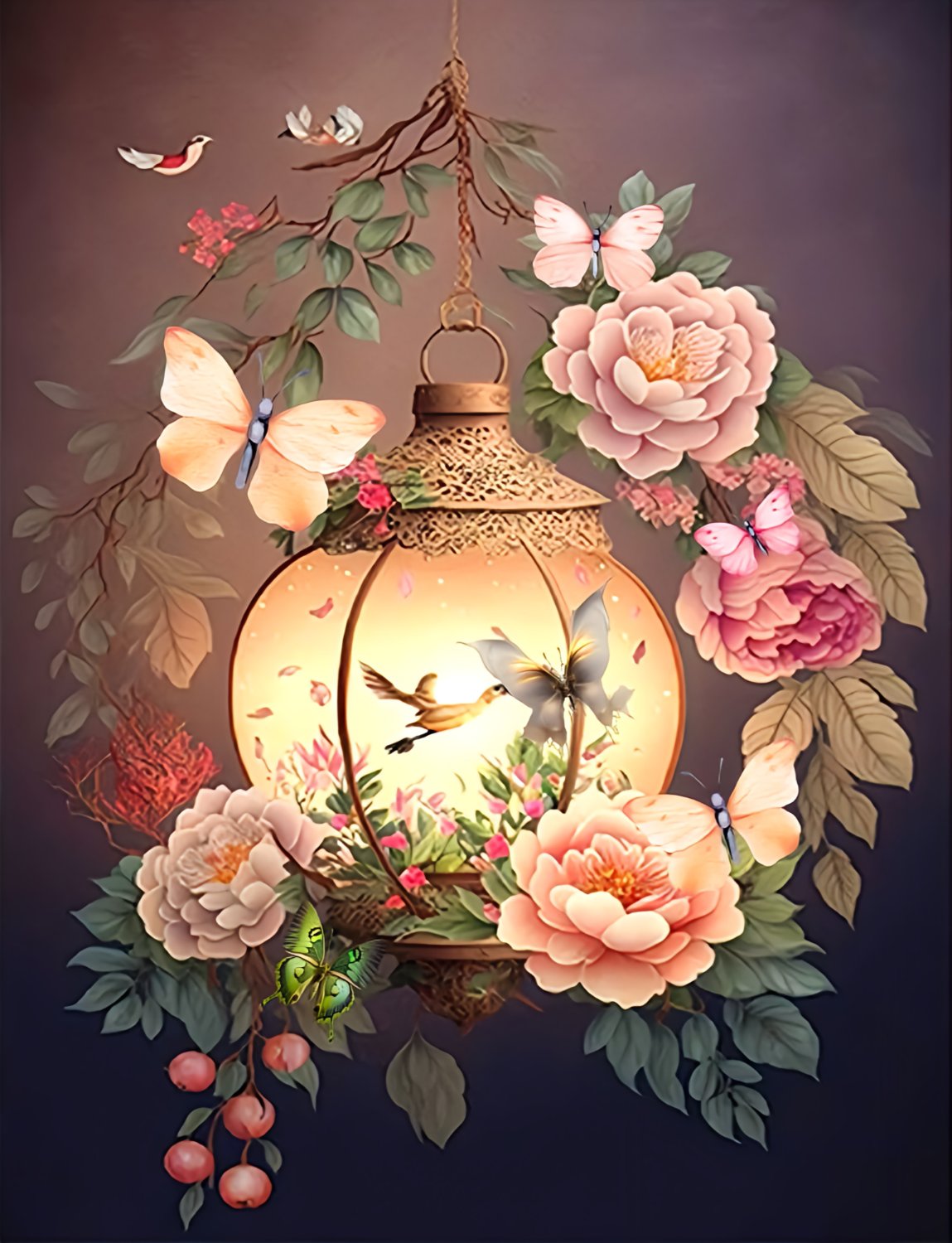 Solve Vintage lantern jigsaw puzzle online with 594 pieces