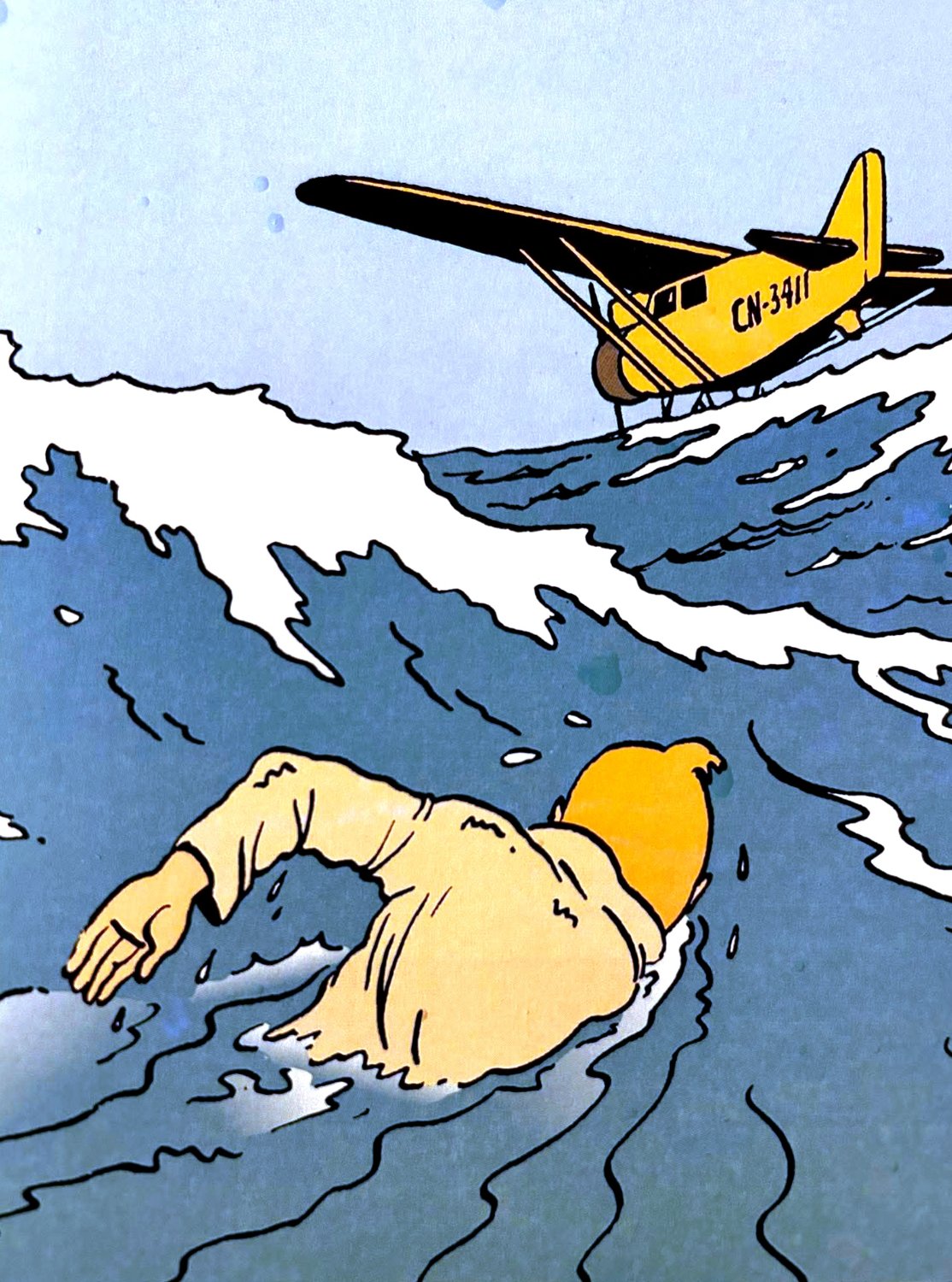 Solve Tintin Swims As If His Life Depends On It (Which It Does) jigsaw ...