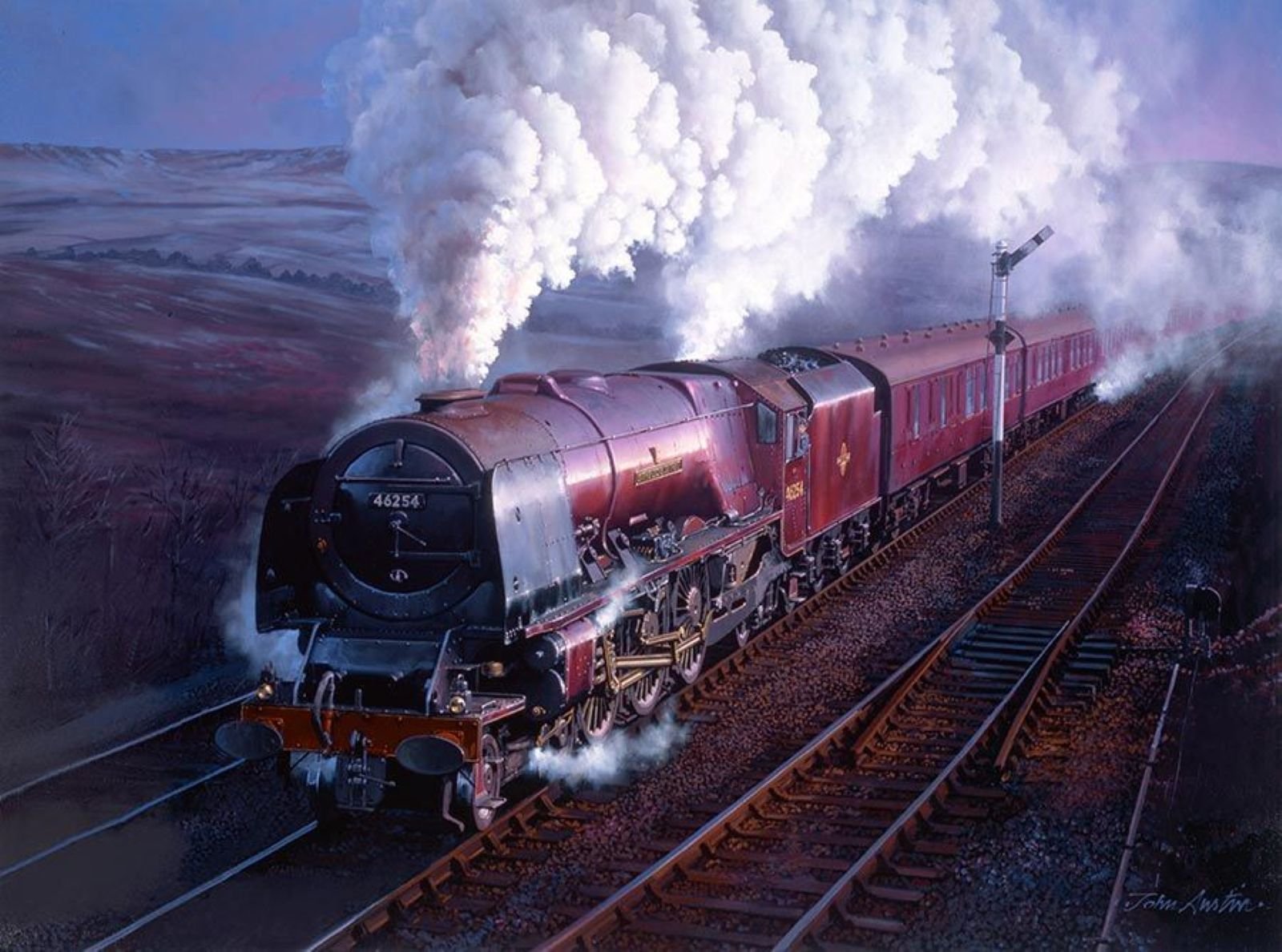 Jigsaw Puzzle | 48 pieces | LMS Coronation Class 4-6-2 46254 City of ...