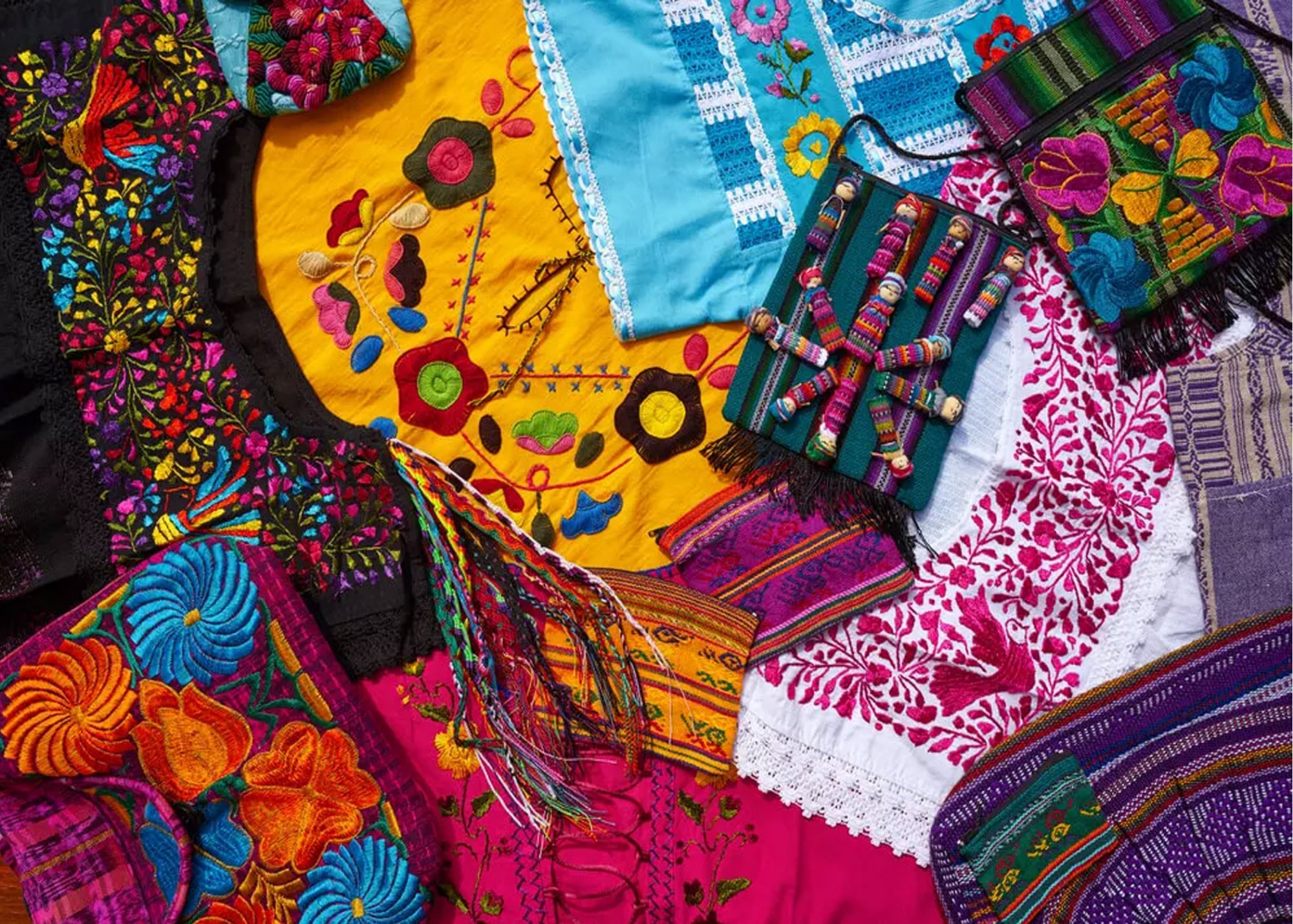 Solve Mexican Cloth jigsaw puzzle online with 600 pieces