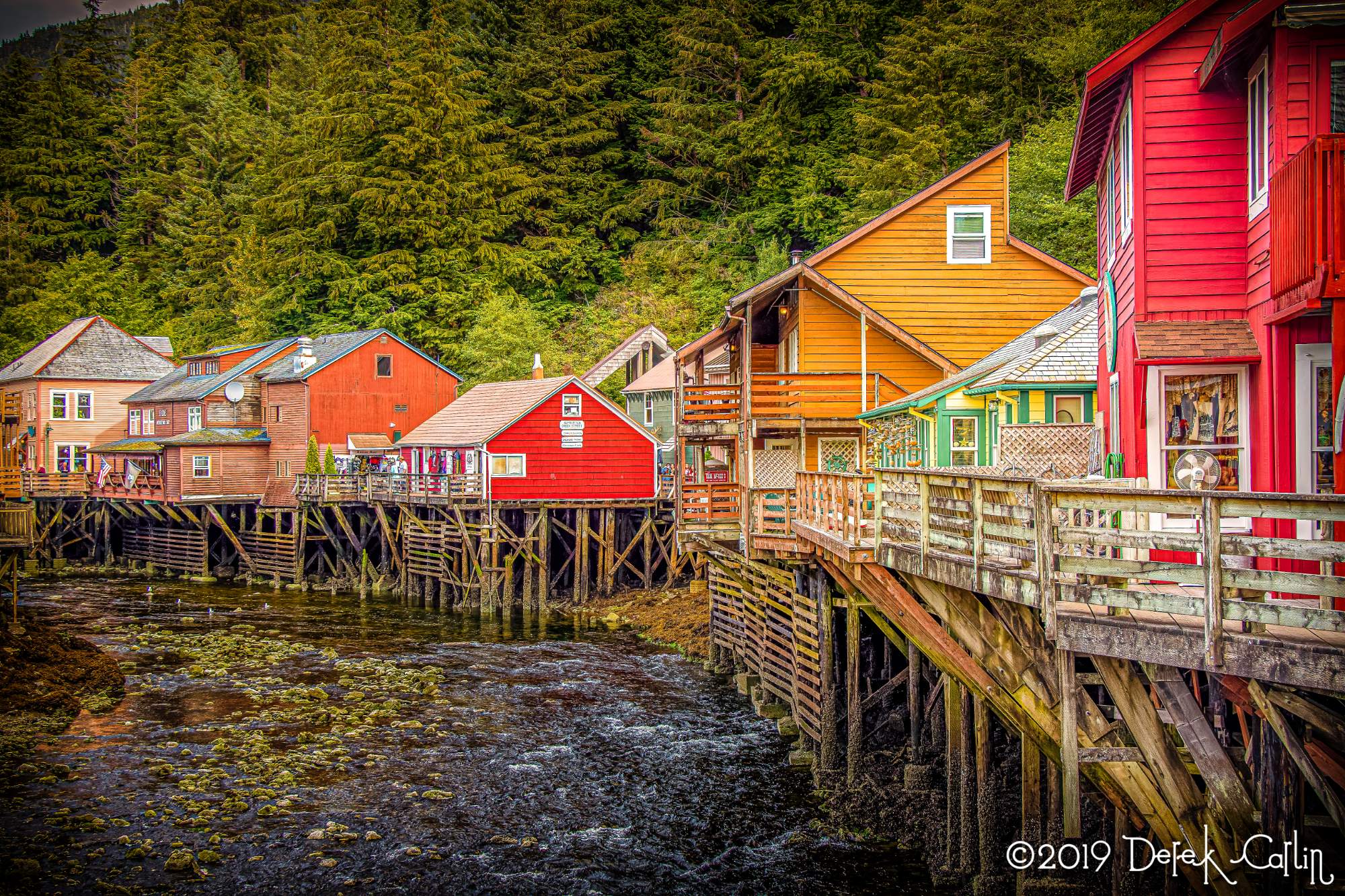 Solve Ketchikan Alaska — Creek St. jigsaw puzzle online with 176 pieces
