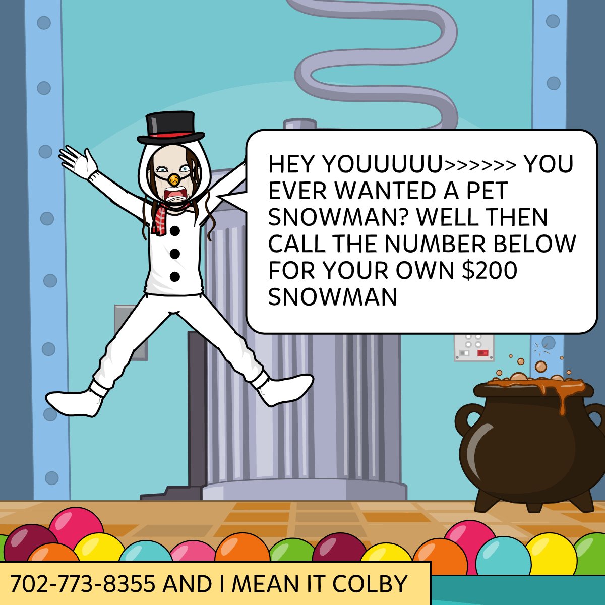 Solve Snowman jigsaw puzzle online with 81 pieces