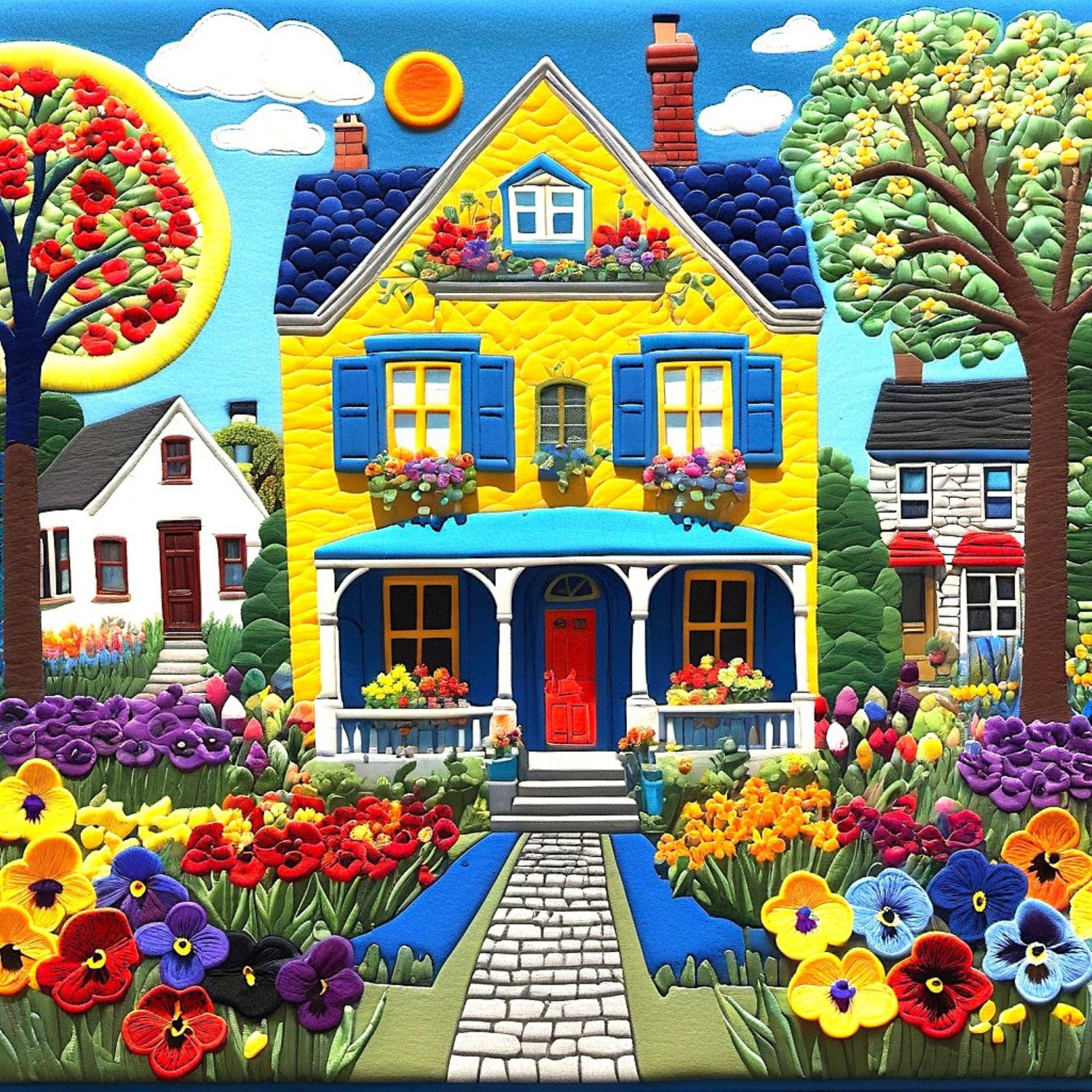 Solve Merry Mansion - resize 9 - 600 pieces jigsaw puzzle online with ...