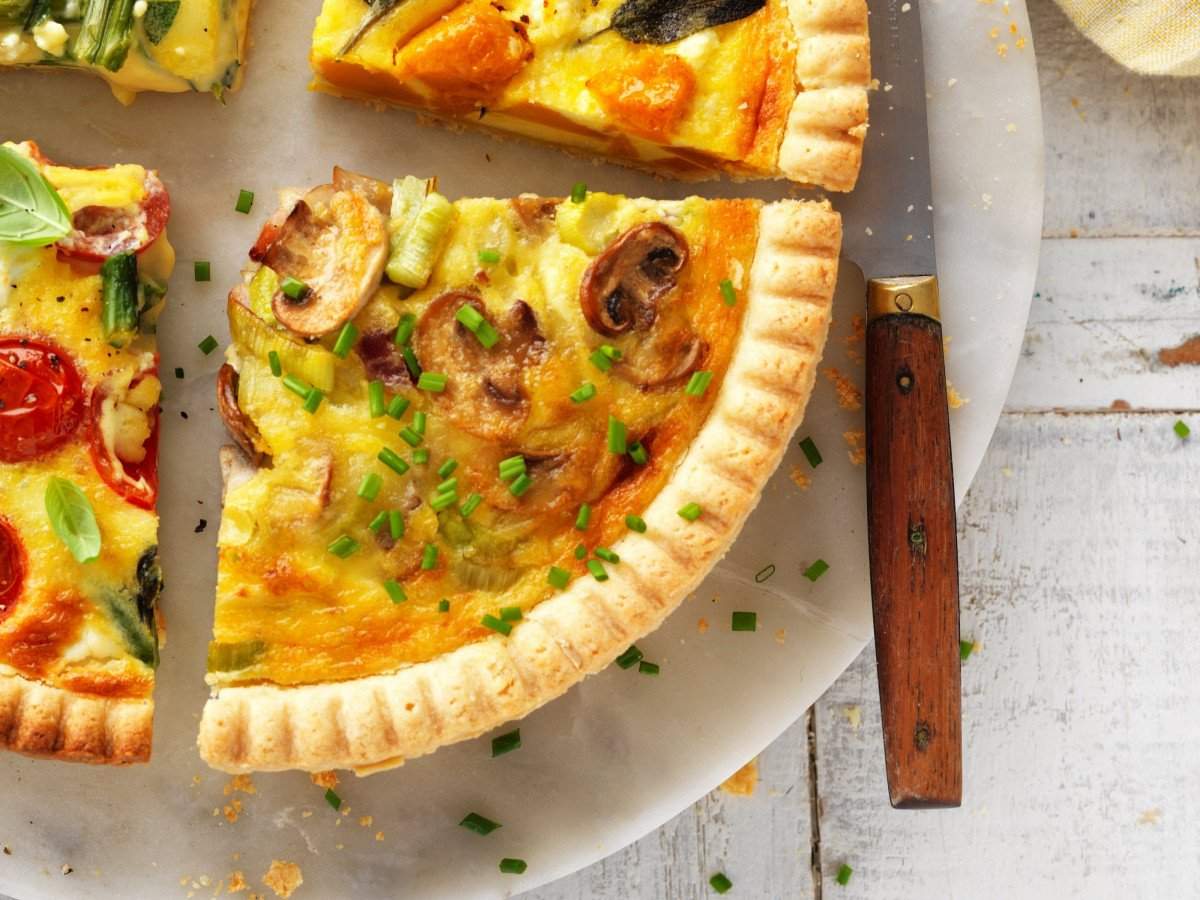Solve Australian Leek, Ham, Bacon & MushRoom Quiche jigsaw puzzle ...