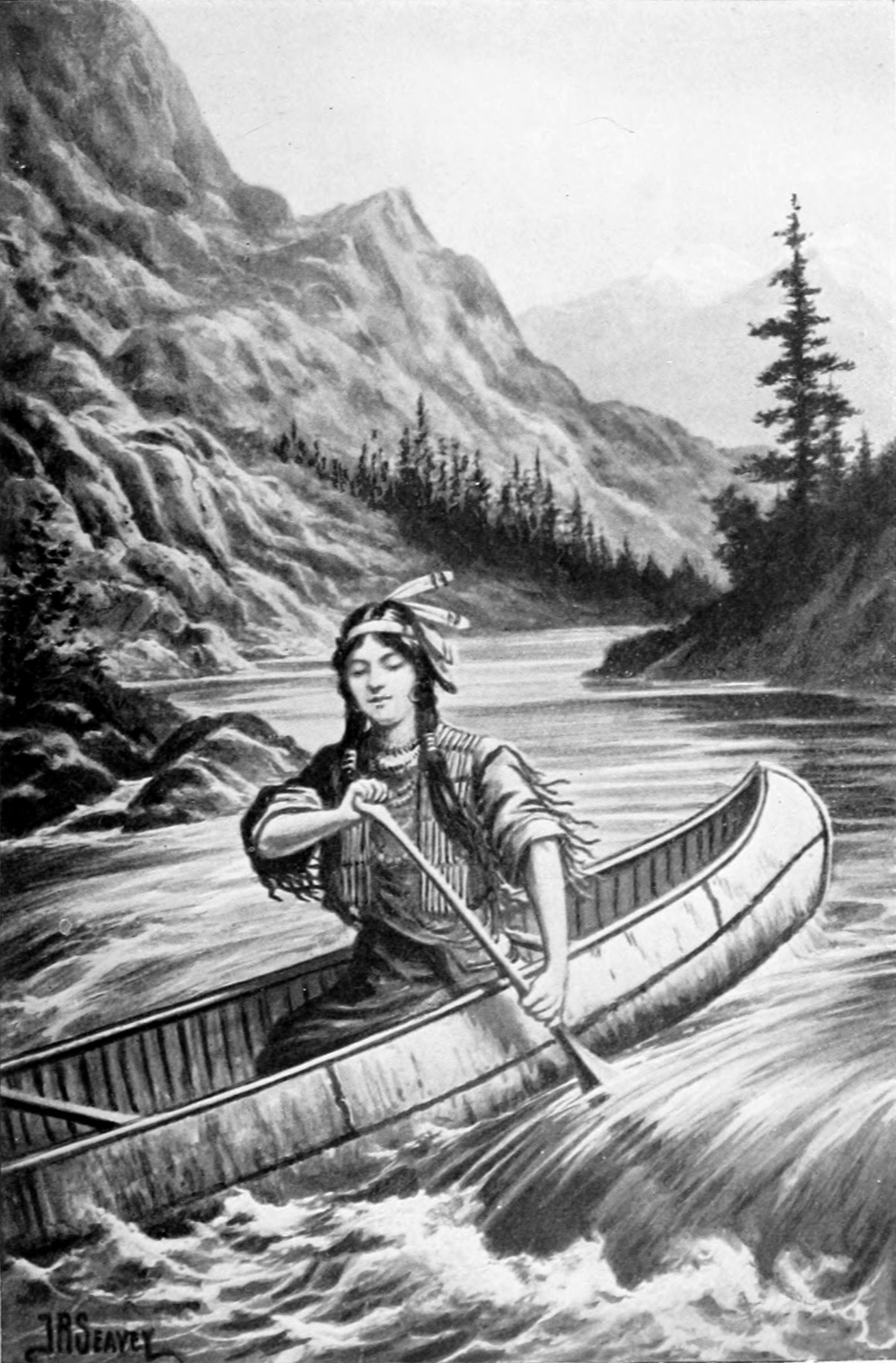 Solve Illustration, J. R. Seavey, 1914, for Pauline Johnson’s Poem ...