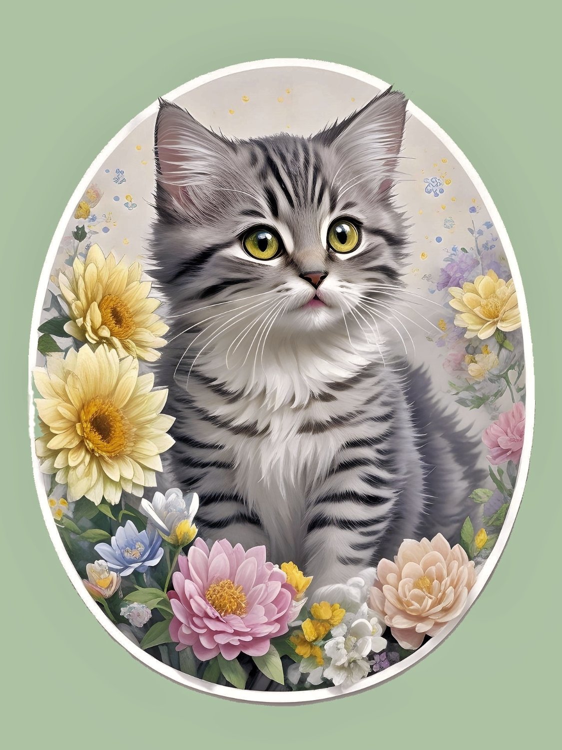 Solve Gray Kitten, resizable 12 to 500 pieces jigsaw puzzle online with ...