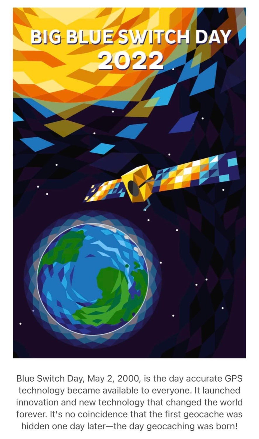 Solve Blue Switch Day 2022 jigsaw puzzle online with 104 pieces