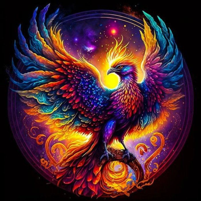 Solve Beautiful phoenix jigsaw puzzle online with 25 pieces