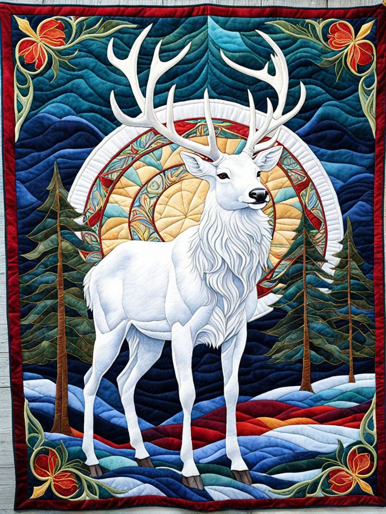Solve White Stag jigsaw puzzle online with 88 pieces