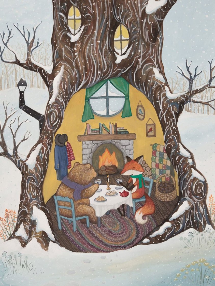 Jigsaw Puzzle | 12 pieces | Seasonal Cute Art - Winter / Christmas ...
