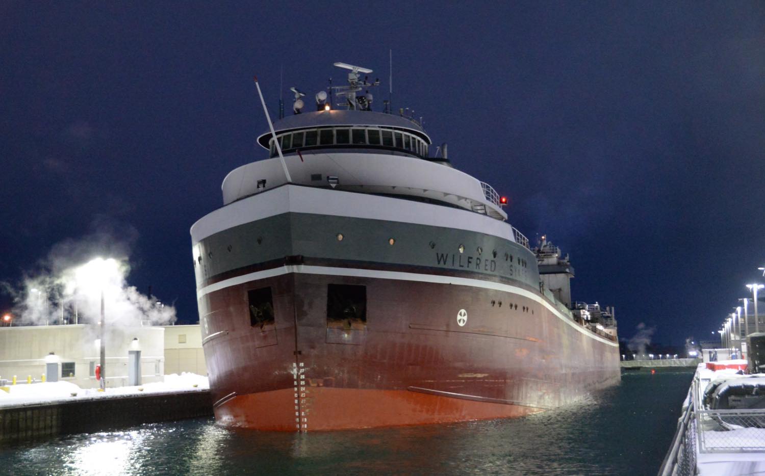 Solve Wilfred Sykes transits the Soo Locks. jigsaw puzzle online with ...