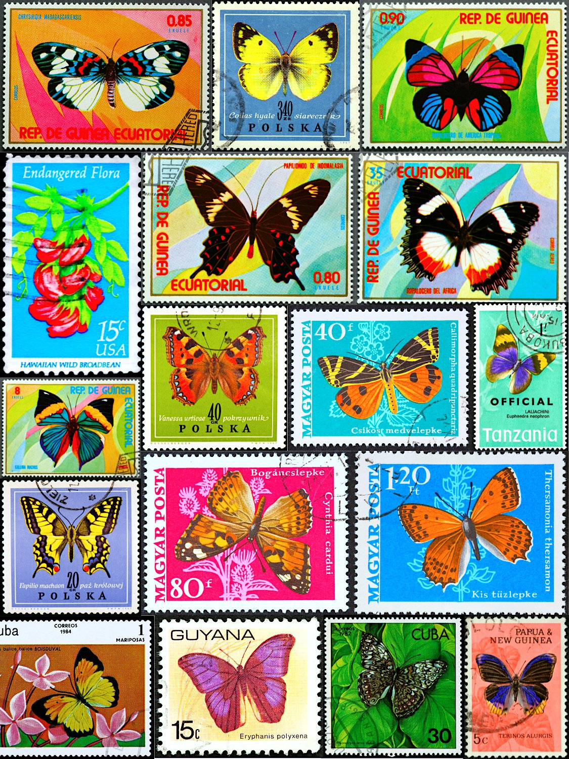 Solve Stamp collection jigsaw puzzle online with 108 pieces