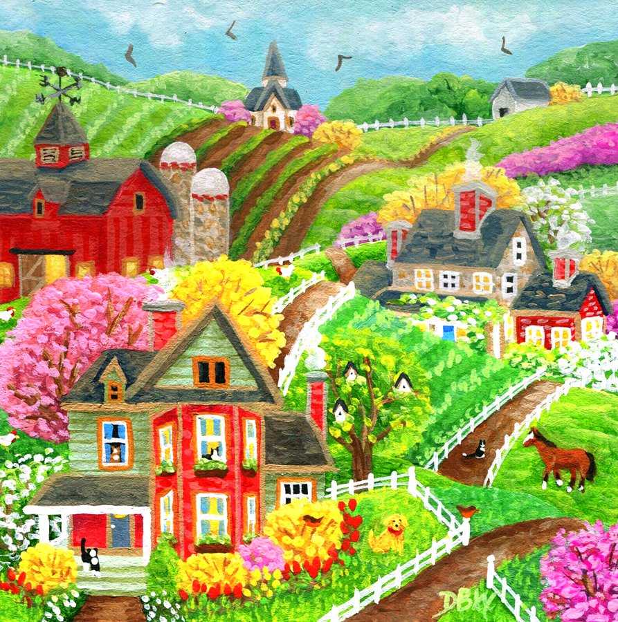 Solve Lovely Spring! jigsaw puzzle online with 144 pieces