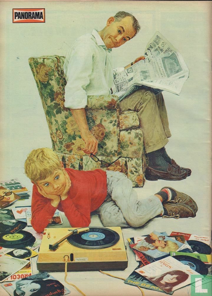 Solve Listening records jigsaw puzzle online with 108 pieces