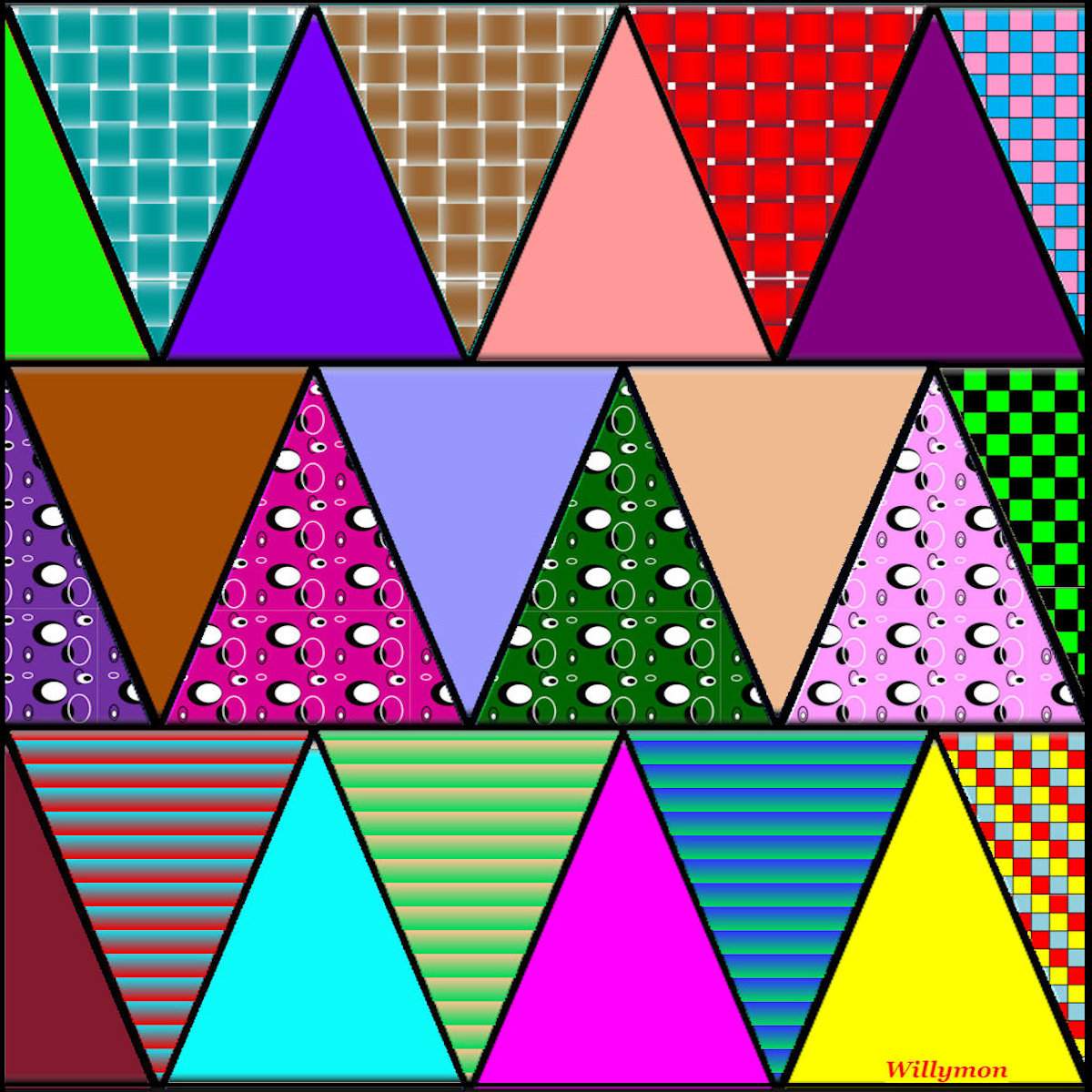 Solve triangles (small) jigsaw puzzle online with 400 pieces