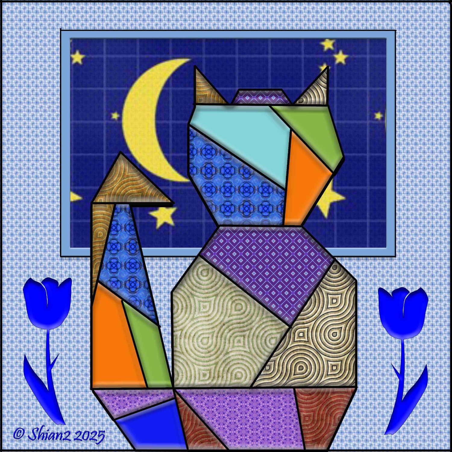 Solve Kitty At the Window jigsaw puzzle online with 121 pieces