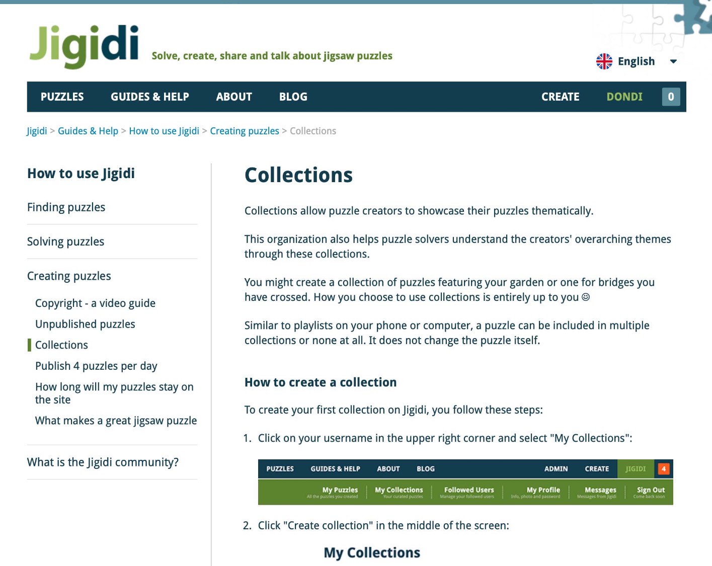 Solve New Jigidi Feature: Collections! jigsaw puzzle online with 12 pieces