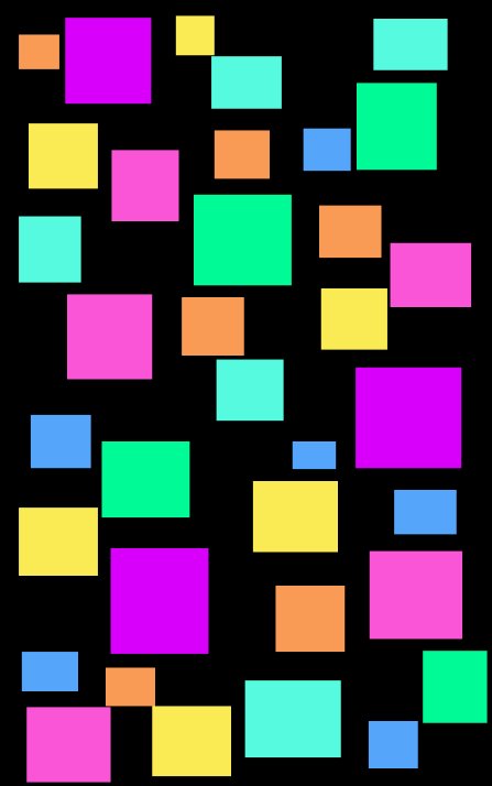 Solve Color Blocks jigsaw puzzle online with 77 pieces