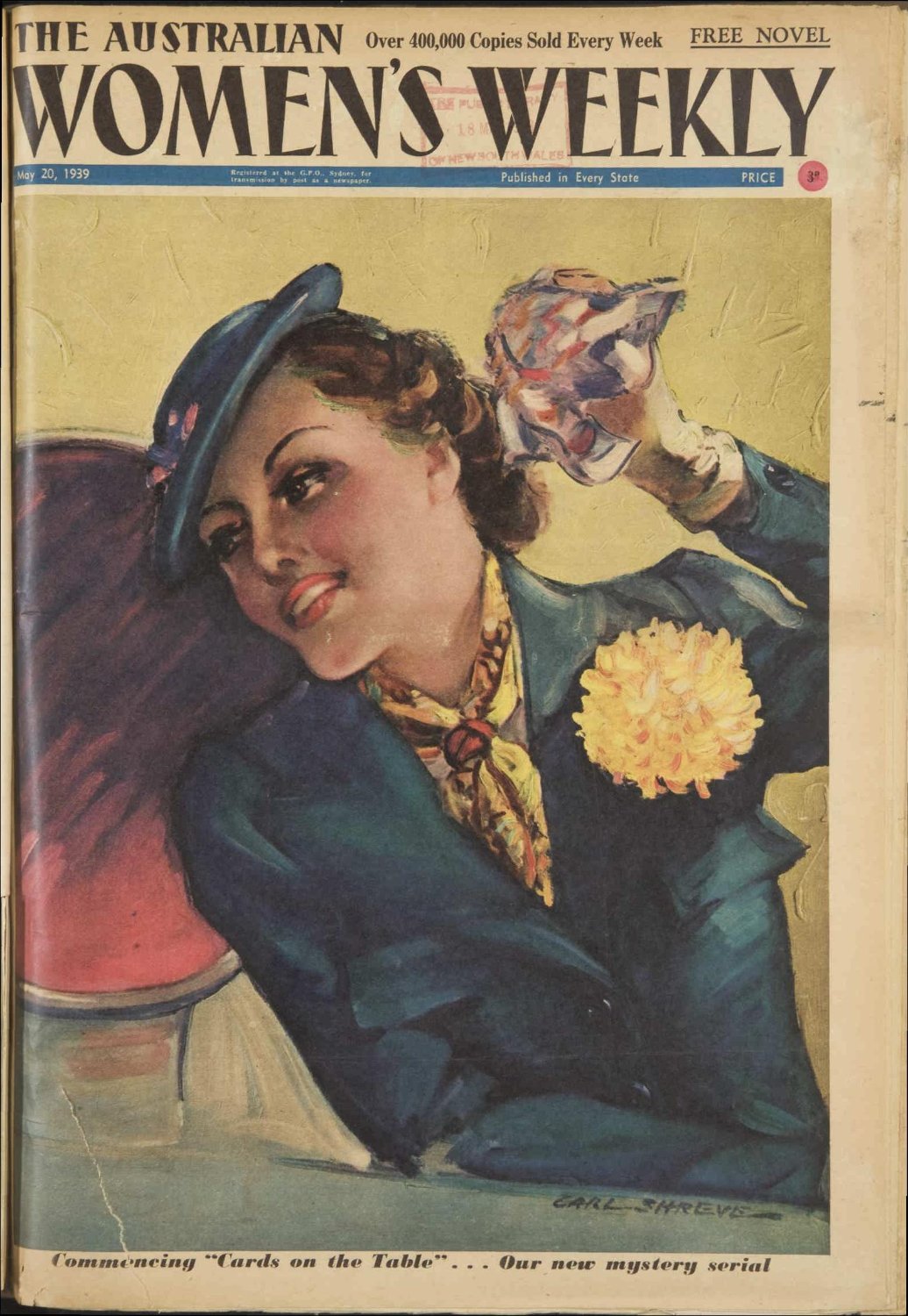 Solve Carl Shreeve Artwork - Front Cover of Women's Magazine, May 1939 ...