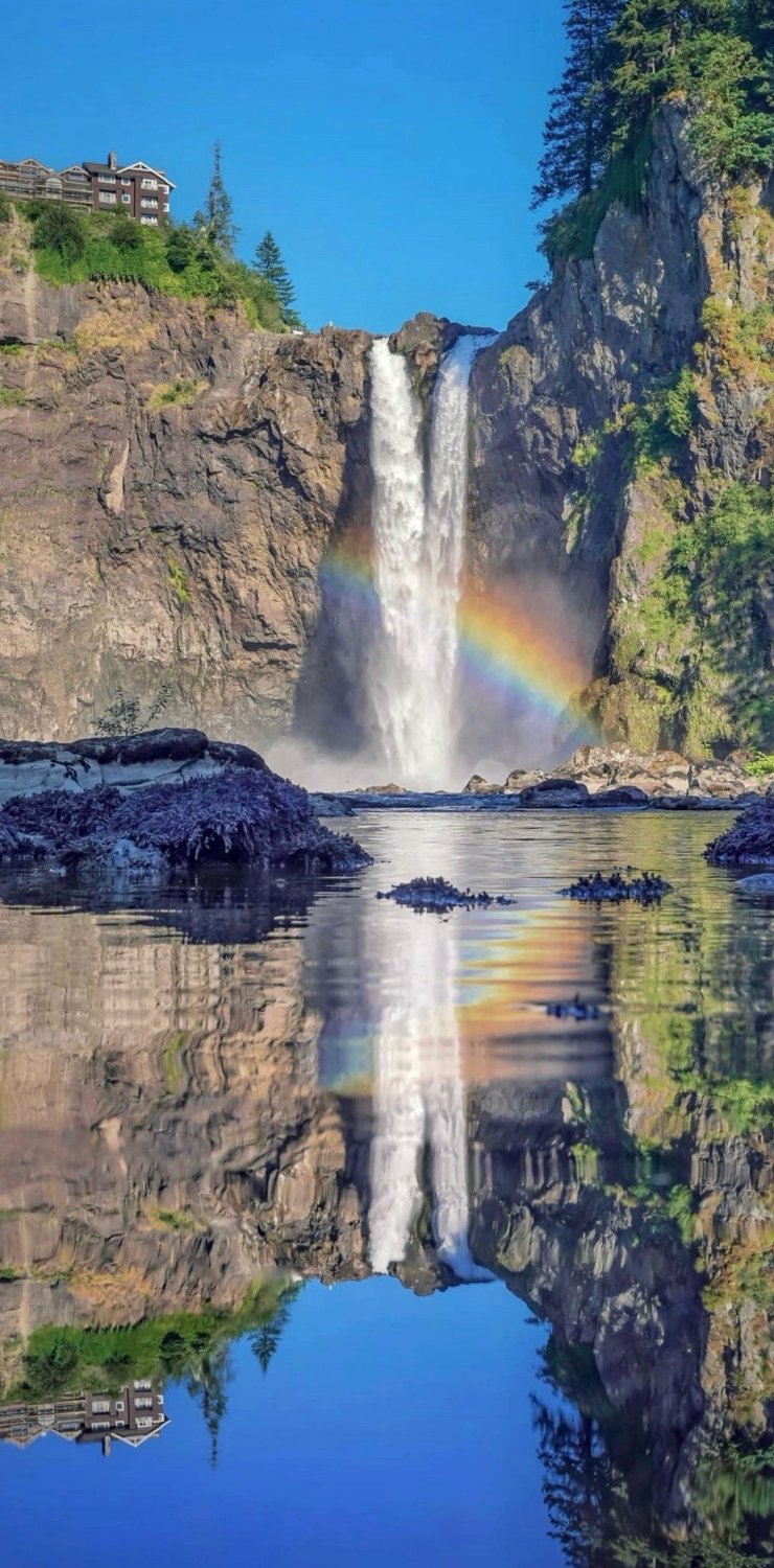 Solve Snoqualmie Falls Reflections Snoqualmie Washington jigsaw puzzle ...