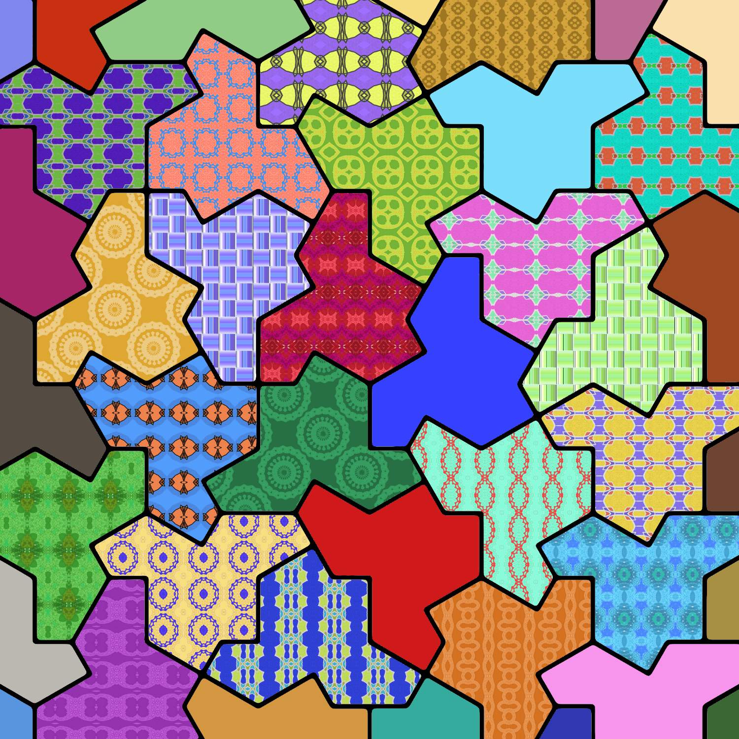 Solve 230402 Aperiodic Monotile by David Smith jigsaw puzzle online ...