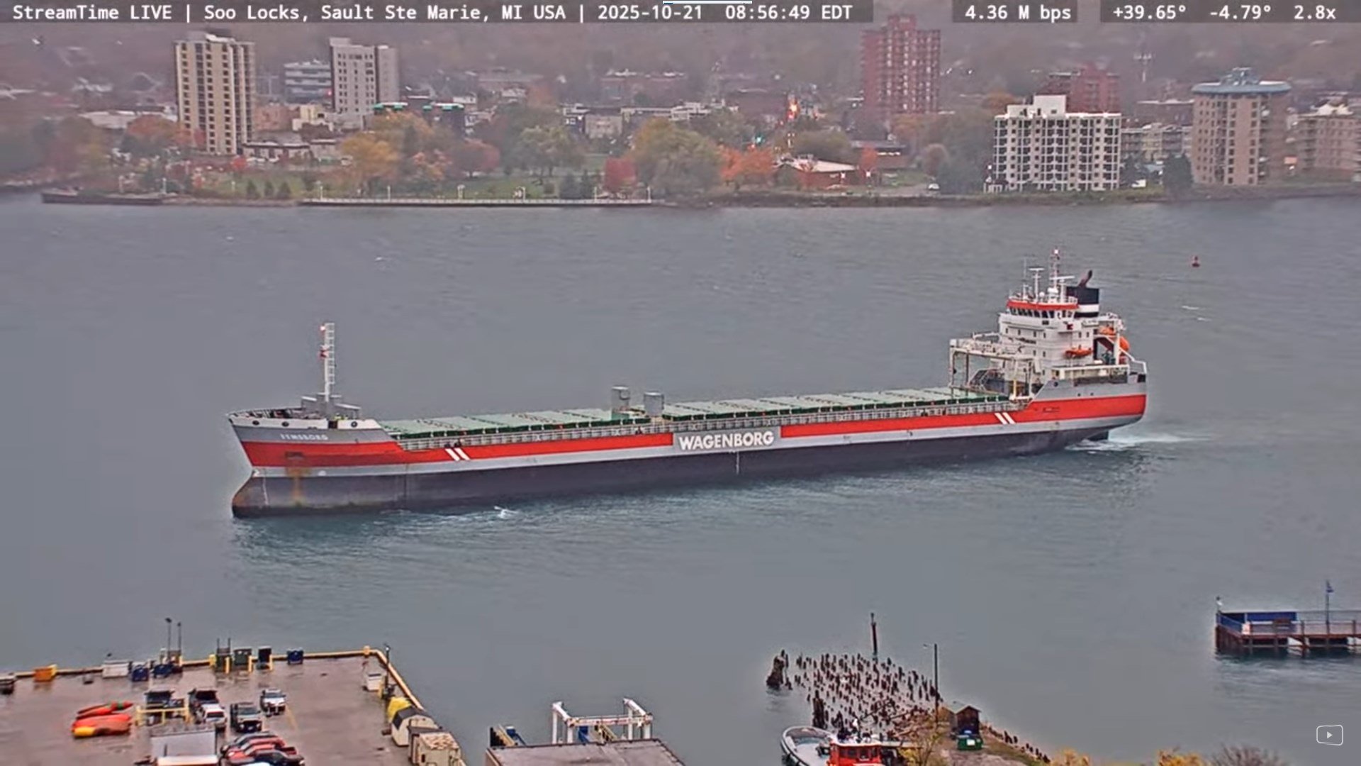 Solve Eemsborg - Ocean-Going Freighter - St Ste Marie, MI (2025-10-21 ...