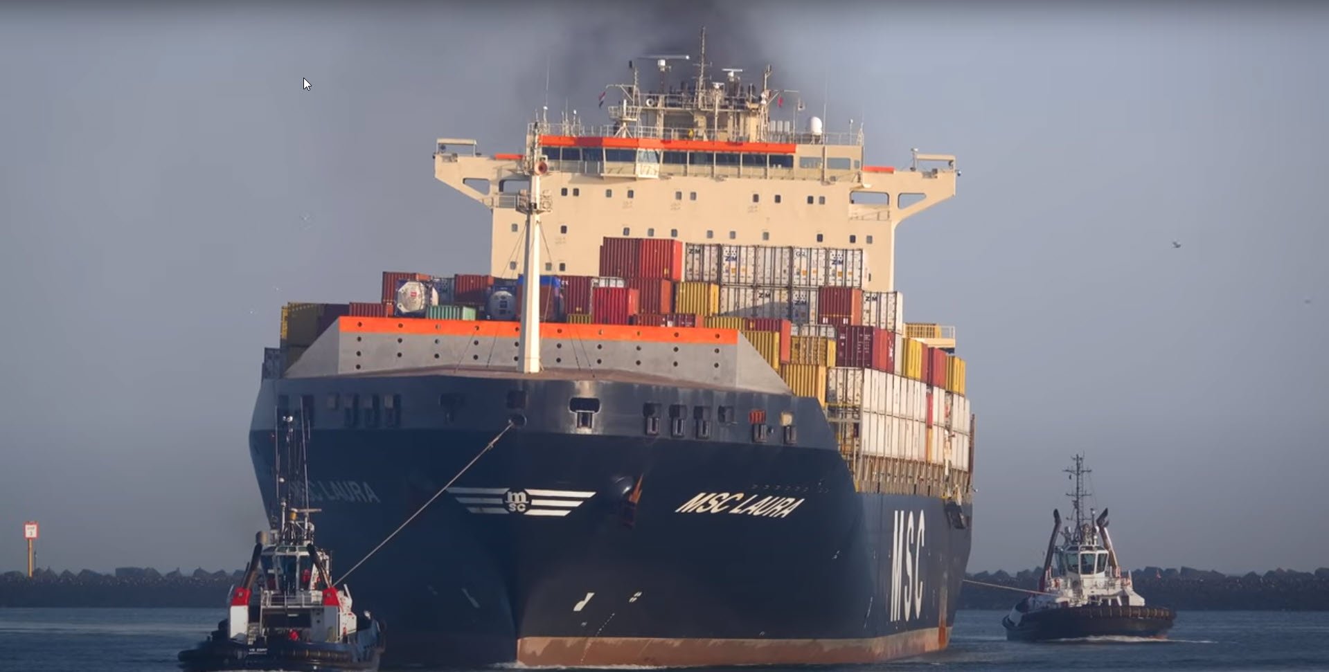 Solve MSC Laura with guiding tugs Port of Rotterdam jigsaw puzzle ...