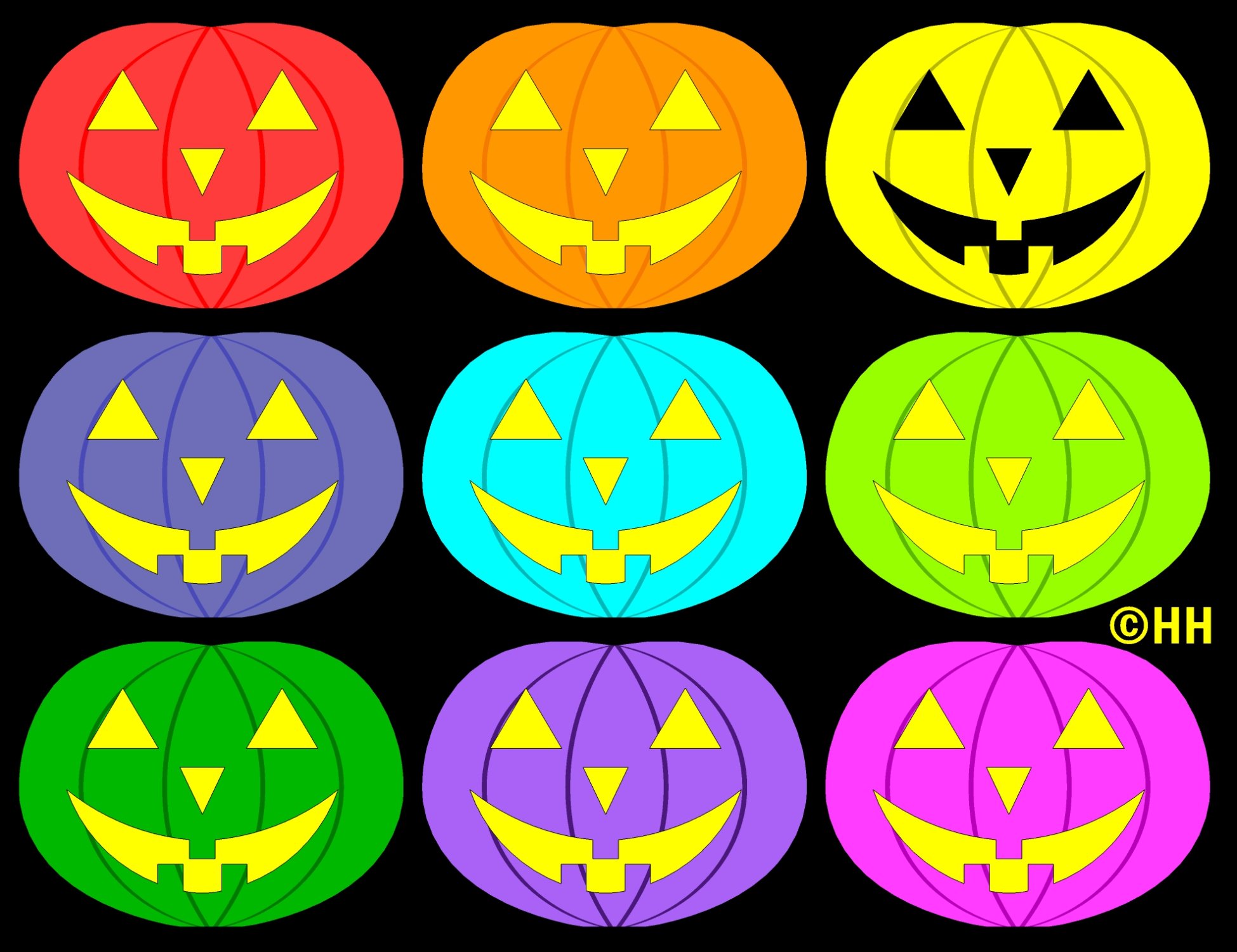 Solve jack-o'-lanterns jigsaw puzzle online with 300 pieces