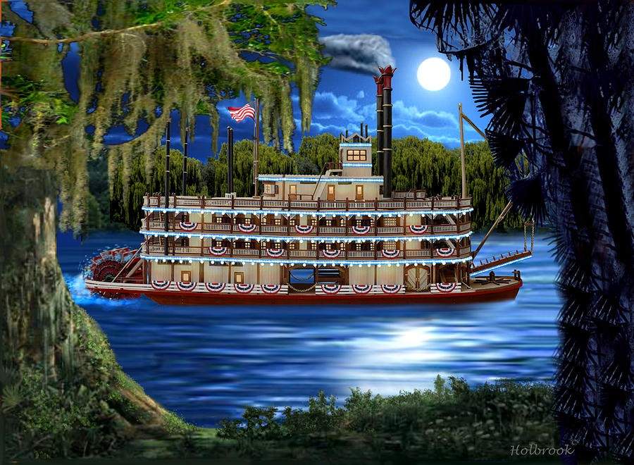 Solve Mystic Midnight Cruise by Glenn Holbrook jigsaw puzzle online ...