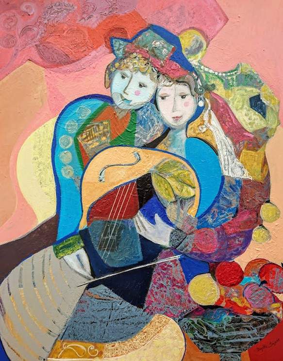 Solve Brigitte Szpiro Artwork jigsaw puzzle online with 48 pieces